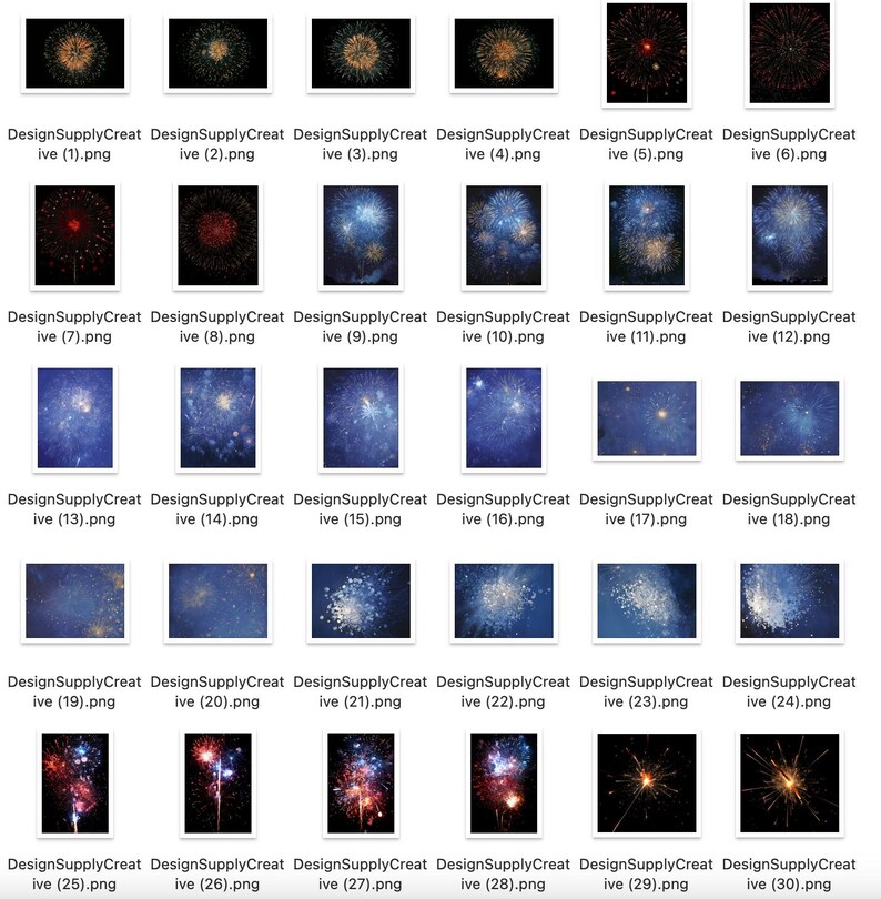 132 PNG Pack New Year Festive Colorful Holiday Firework Sparkle Layer ...