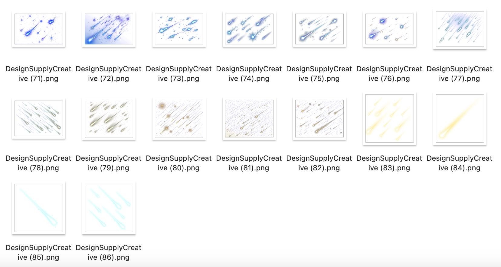 86 PNG Meteor Star Shower Comet Galaxy Light Fantasy Effect Free Cutout ...