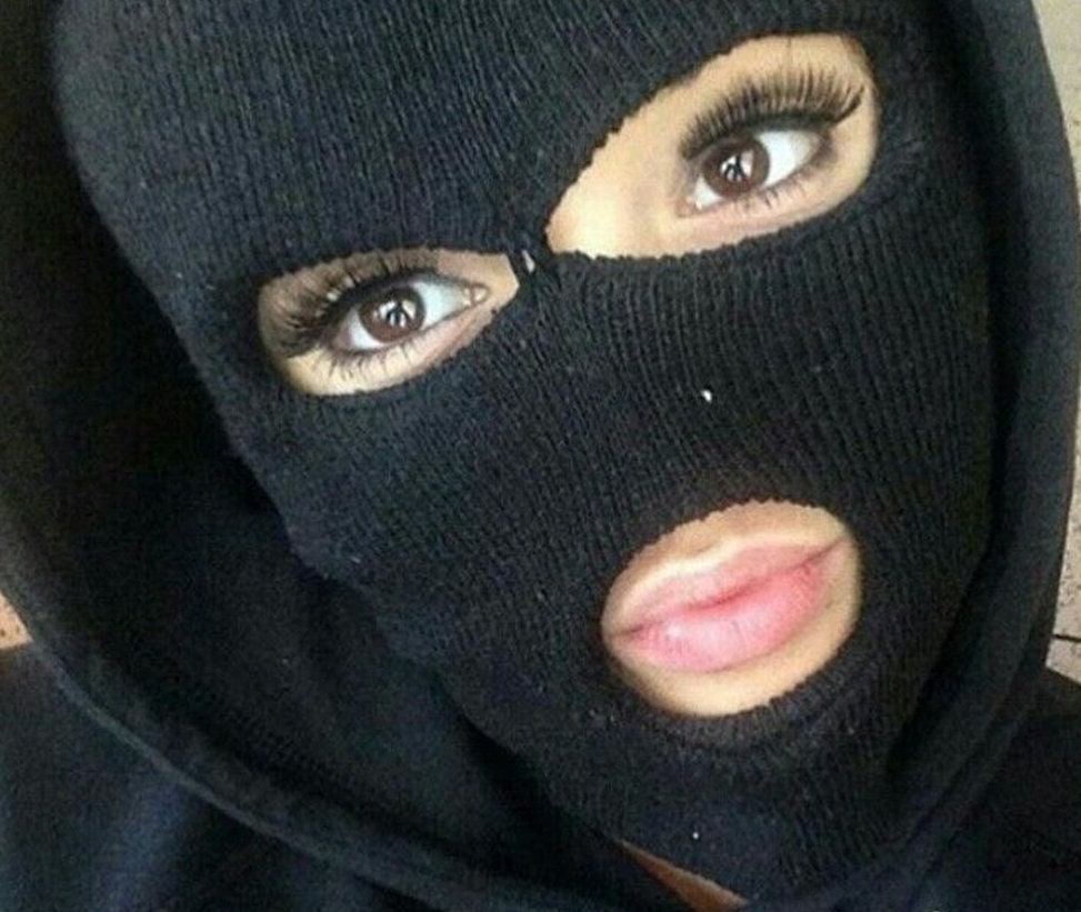 Full Face Cover Mask Three 3 Hole Balaclava Knit Hat Ski Cycling Mask ...