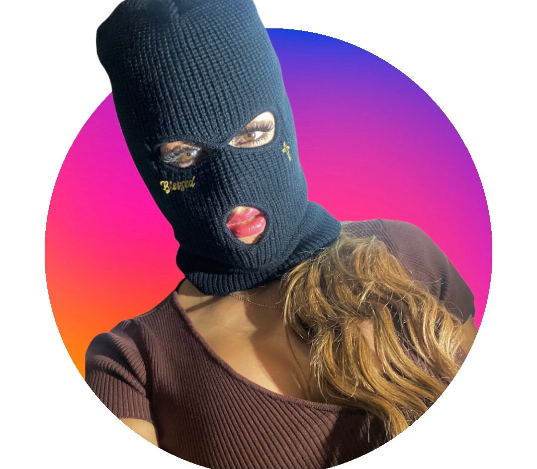 Full Face Cover Mask Three 3 Hole Balaclava Knit Black Unisex Best ...