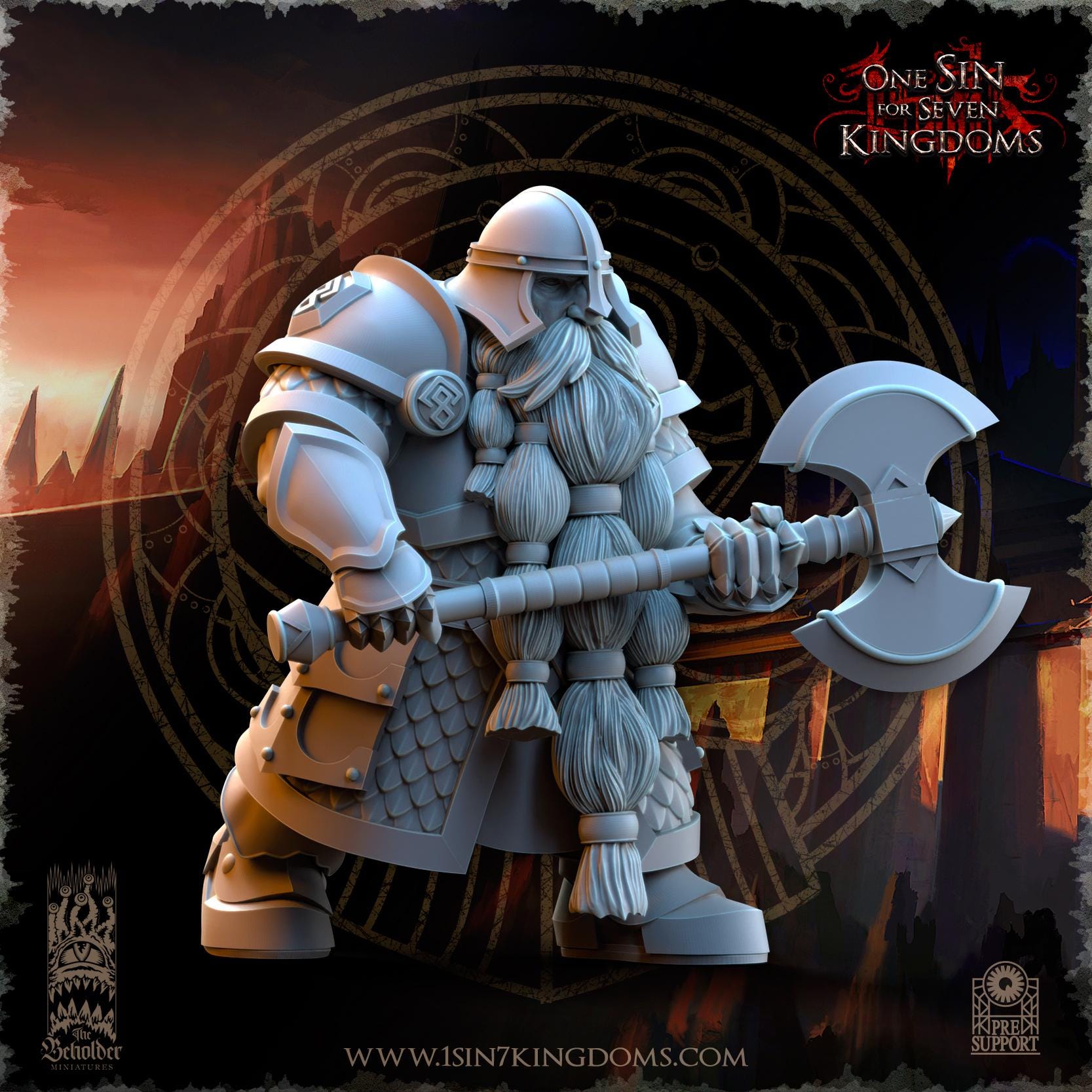 Dwarven Kingdom - Legion of Ancient Warriors - 3D Printed Miniature ...