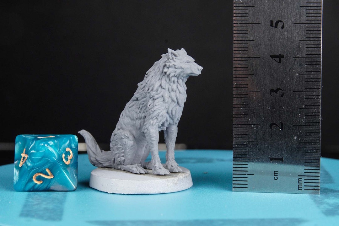 Arctic Wolf - 3D Printed Miniature - Fantasy Miniature - Tabletop ...