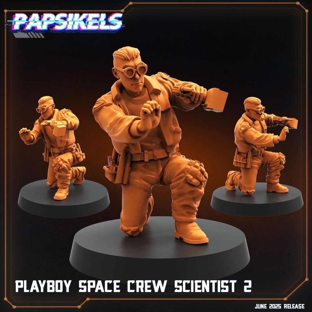 Playboy Space Crew - Resin Miniature - Tabletop Miniature - Fantasy ...