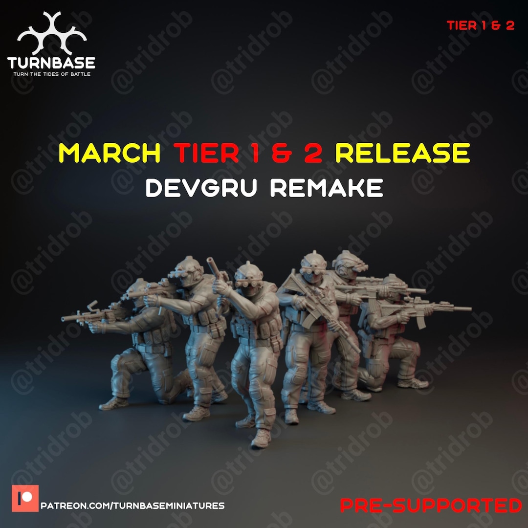 Devgru - 3D Printed Miniature - Sci-fi Miniature - Military - Etsy