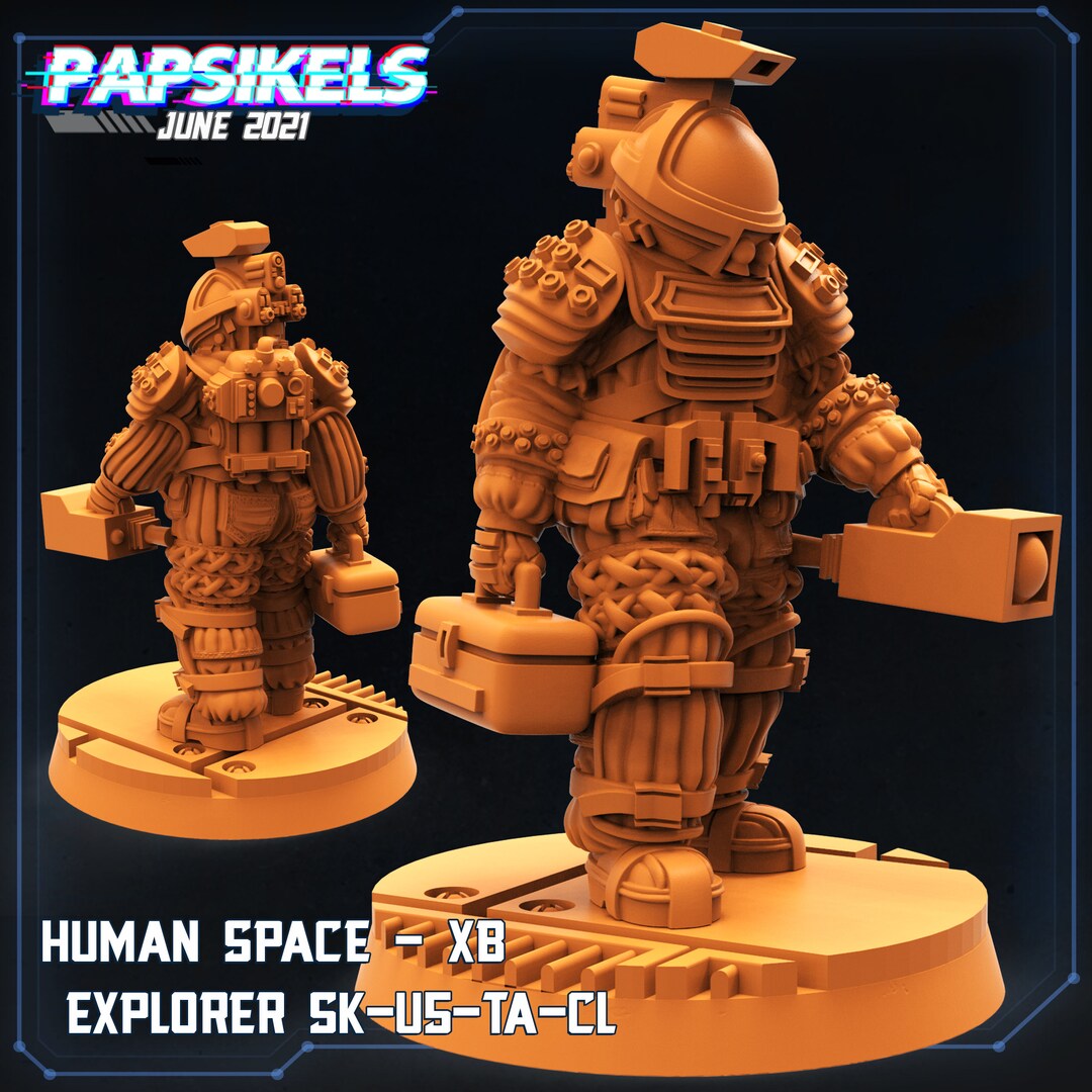 Human Space Explorer XB - Resin Miniature - Tabletop Miniature ...