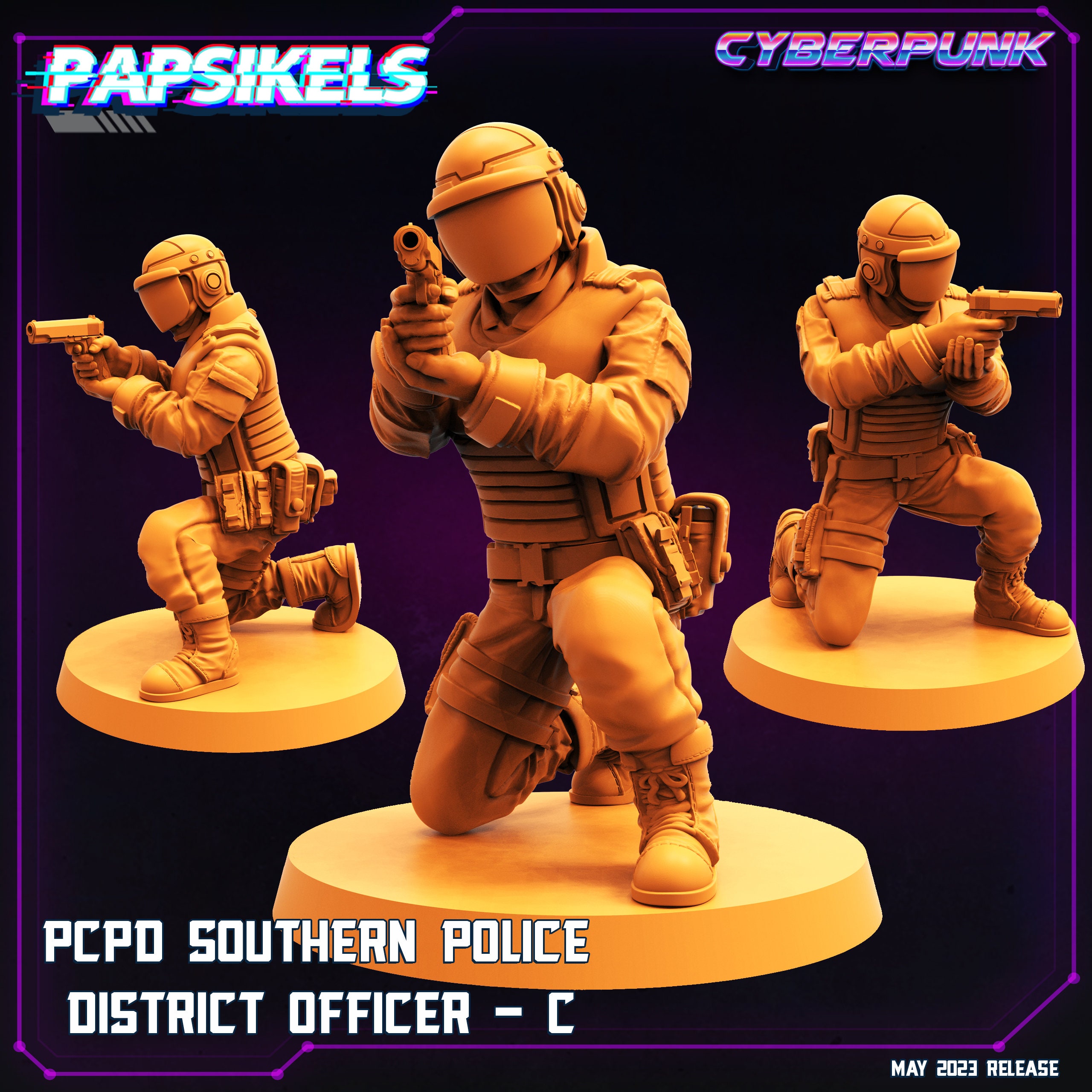 PCPD Police Officer - Resin Miniature - Tabletop Miniature - Fantasy ...