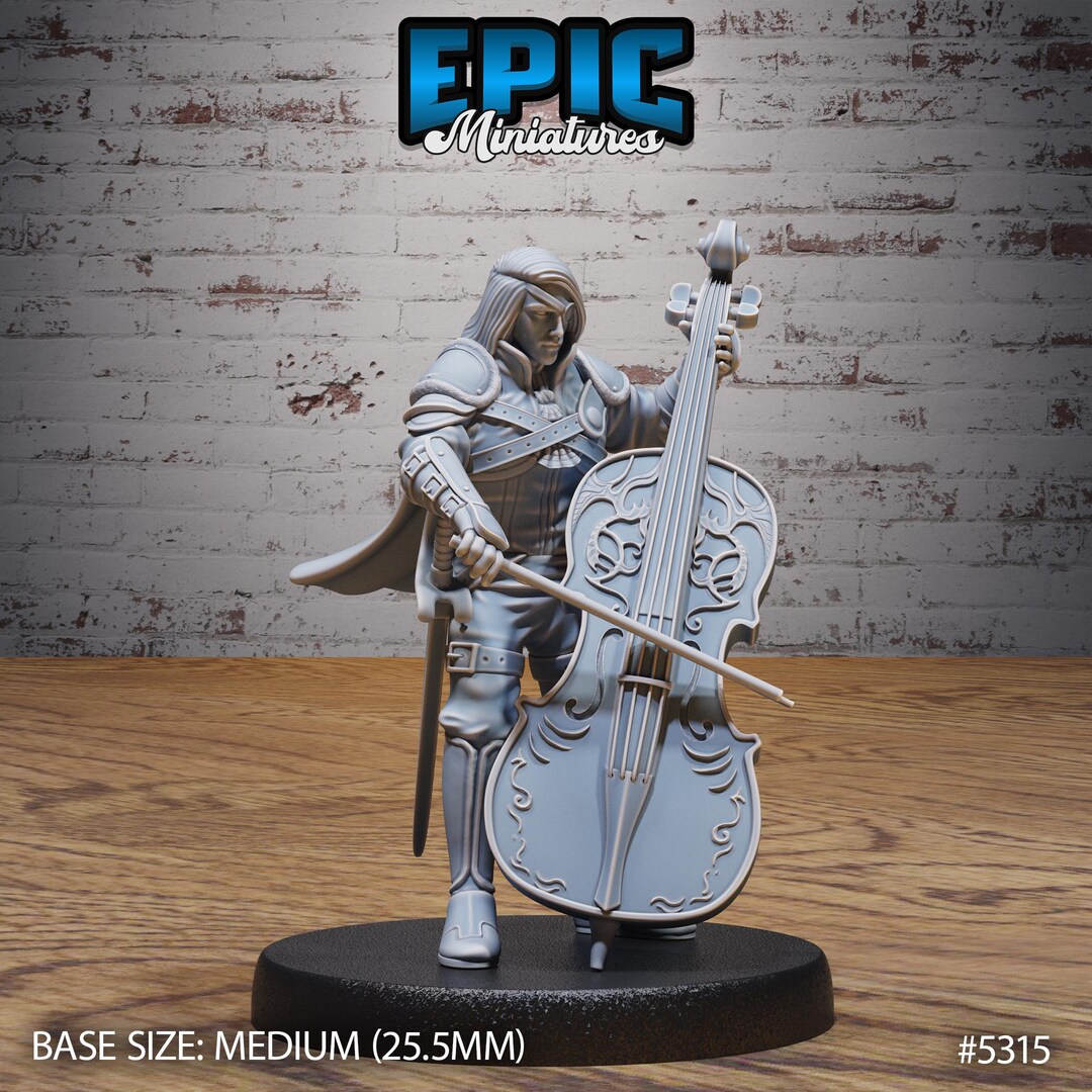 Dnd Vagabond Bard Resin Miniature Tabletop Miniature Fantasy Miniature ...