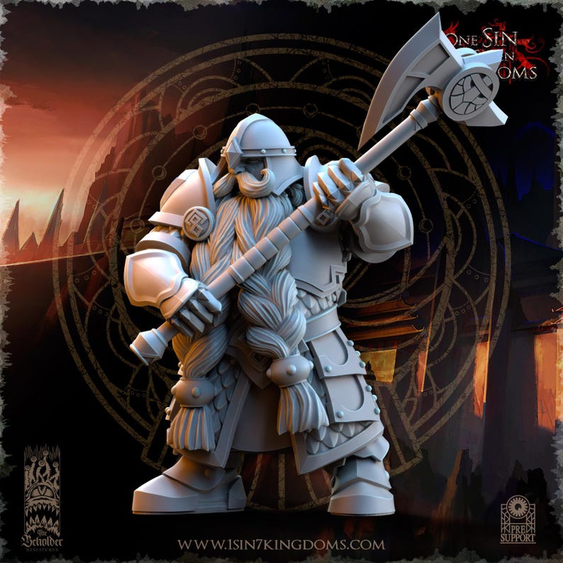 Dwarven Kingdom - Legion of Ancient Warriors - 3D Printed Miniature ...