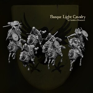 Basque Light Cavalry - Resin Miniature - Tabletop Miniature - Medieval ...