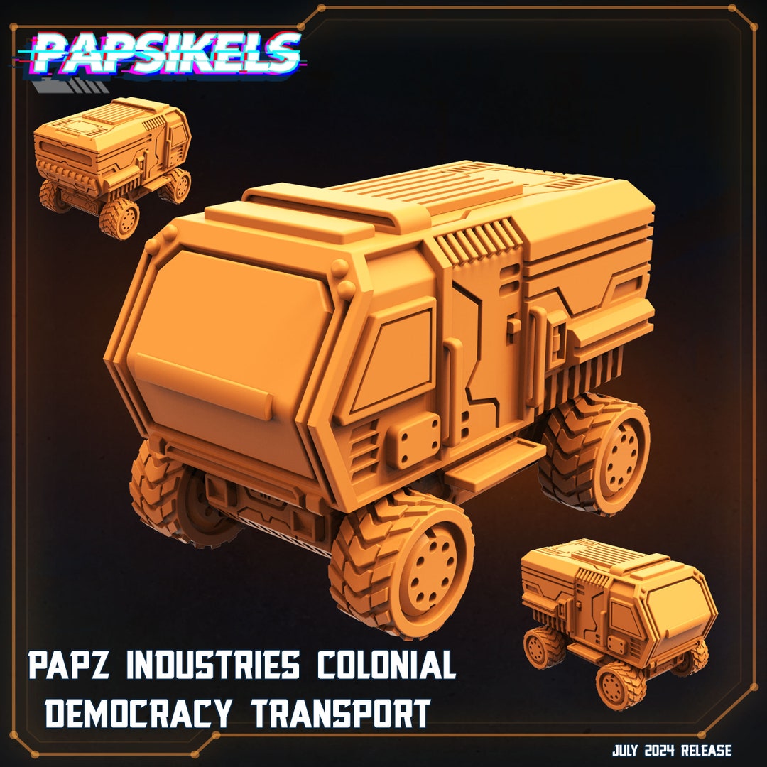 Papz Colonial Democracy Transport - Resin Miniature - Tabletop ...