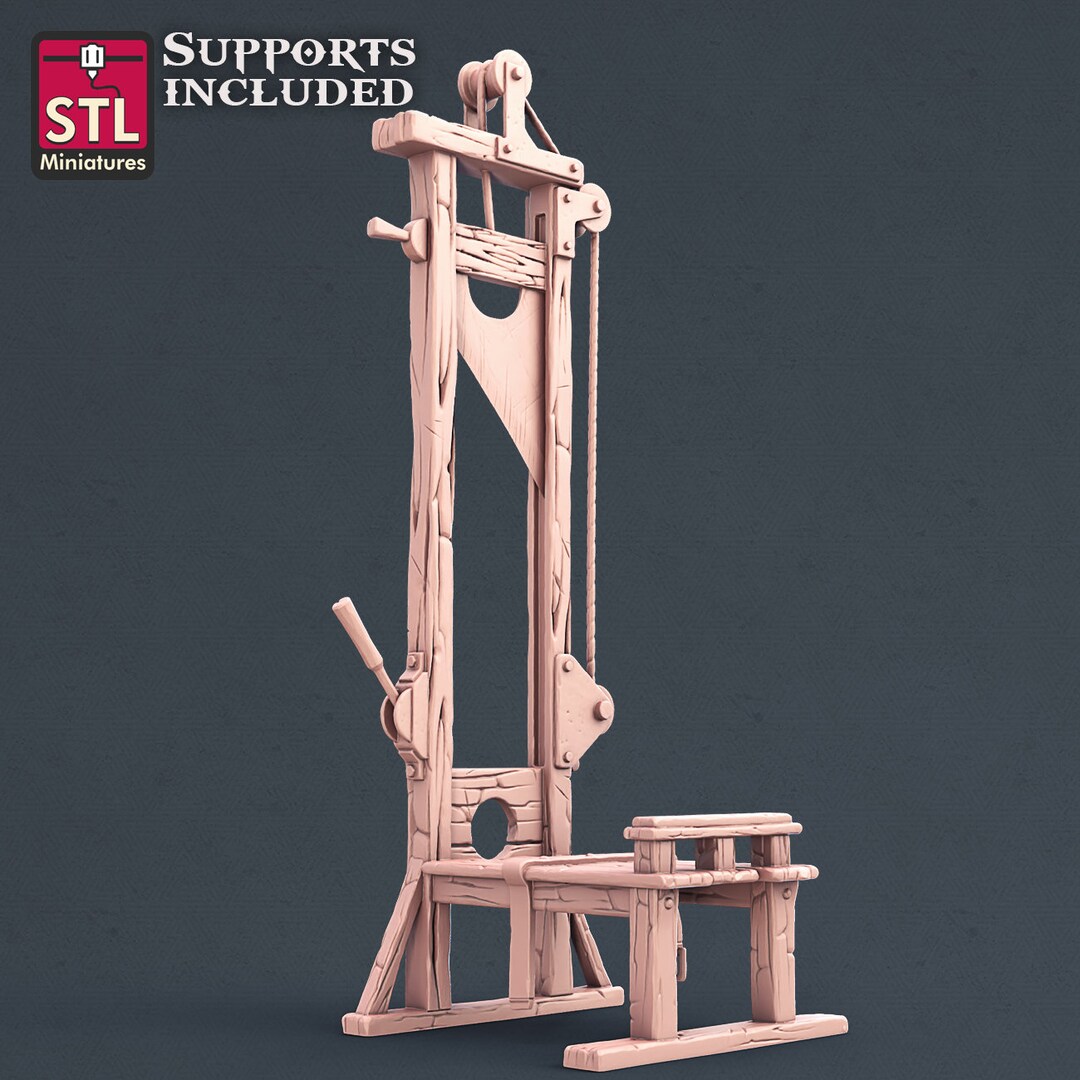 Guillotine Tabletop Miniature Fantasy 32mm D&D Resin Miniature - Etsy