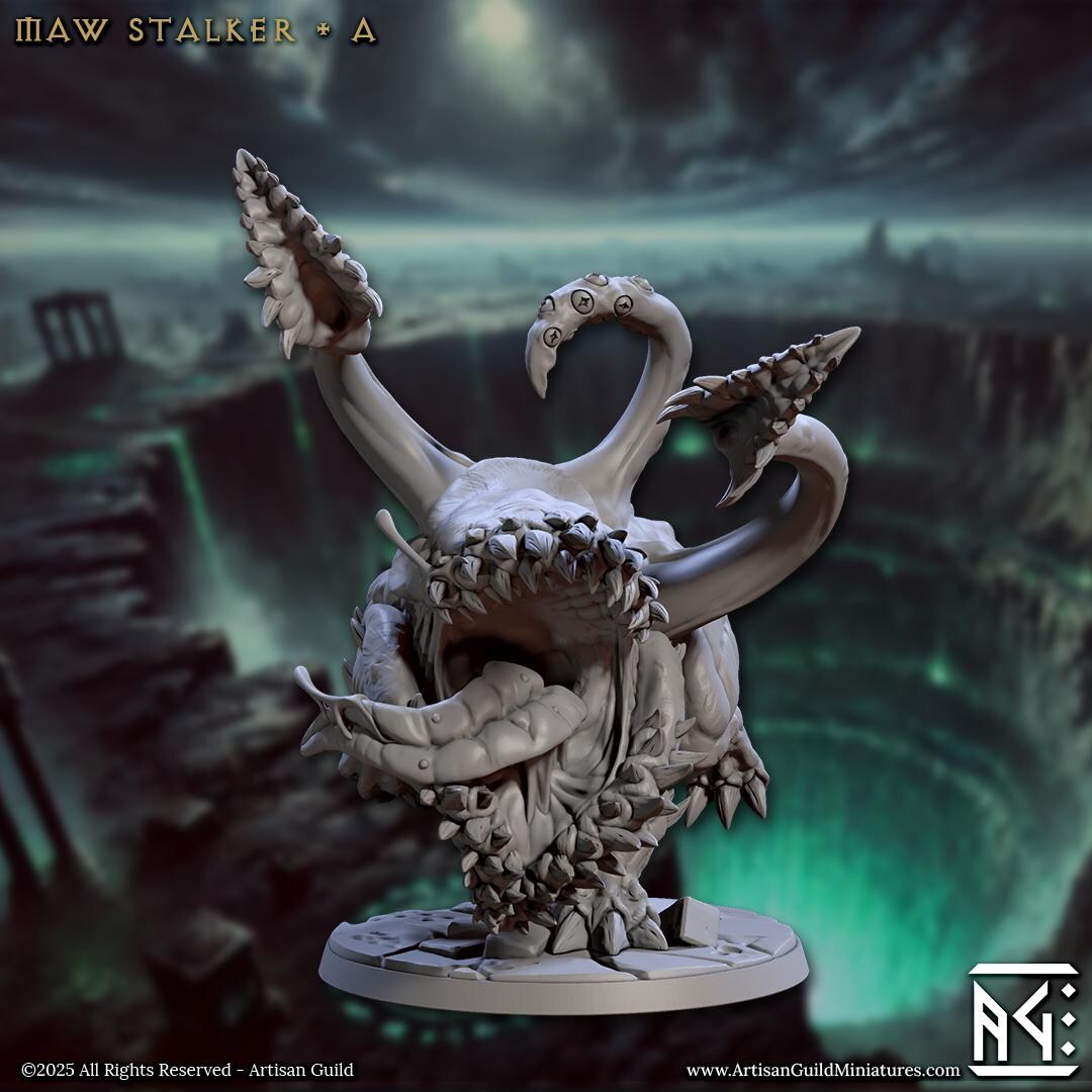 Maw Stalker 3D Printed Miniature Fantasy Miniature tabletop Miniature ...