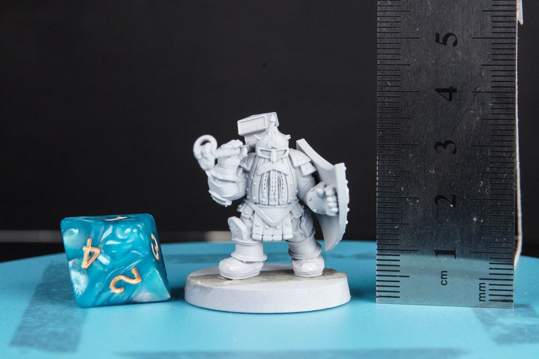 Steel Dwarf 3D Printed Miniature Fantasy Miniature Tabletop Miniature D ...