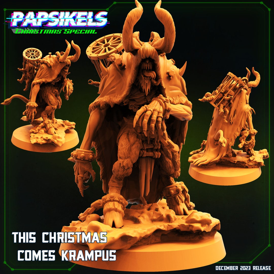 Krampus - Resin Miniature - Tabletop Miniature - Fantasy Miniature ...