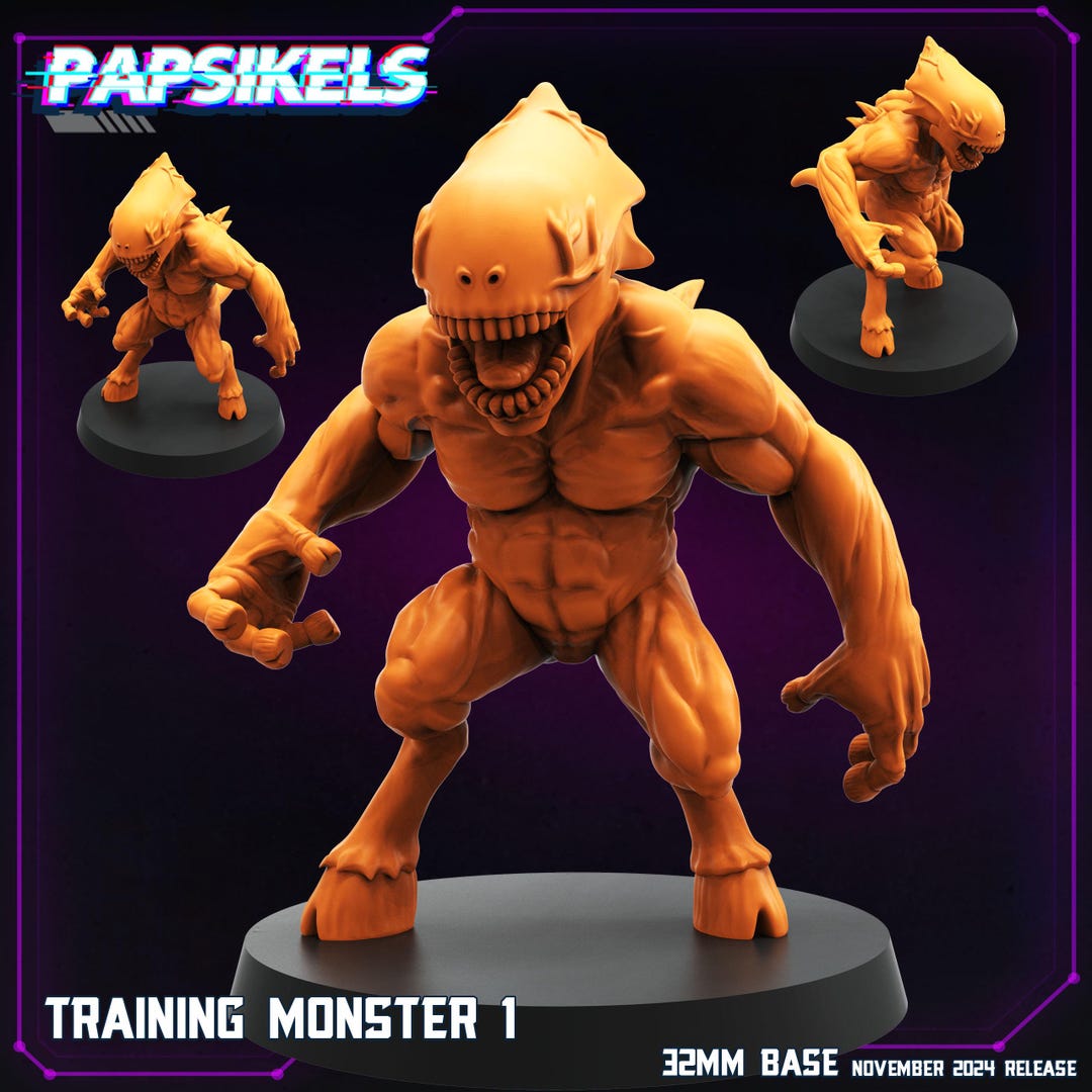 Training Monsters - Resin Miniature - Tabletop Miniature - Fantasy ...