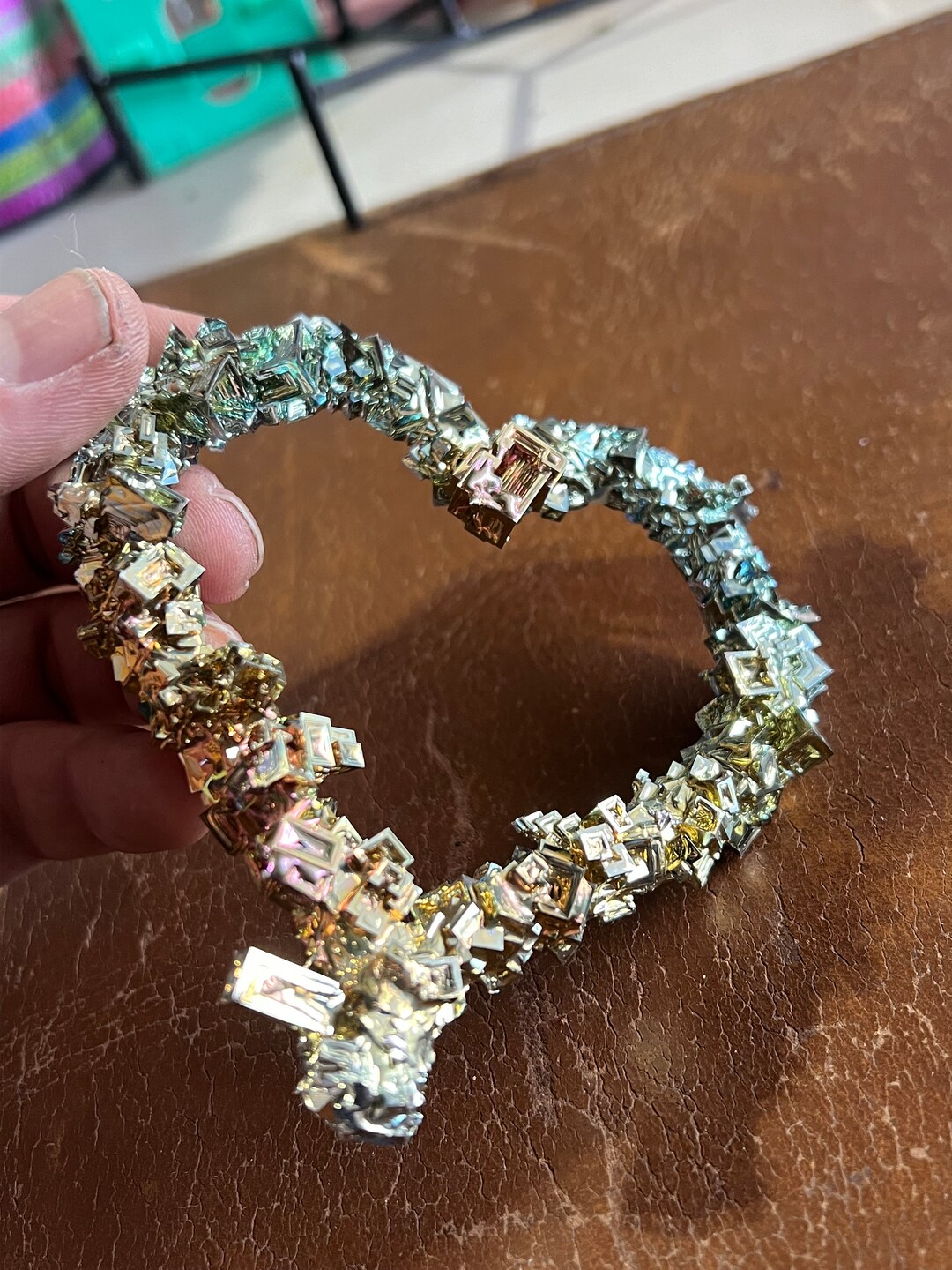 Beautiful Bismuth Rare Heart Shaped Mineral Crystal Rejuvenation for ...