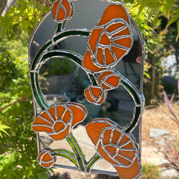 Stained Glass Poppy - Etsy