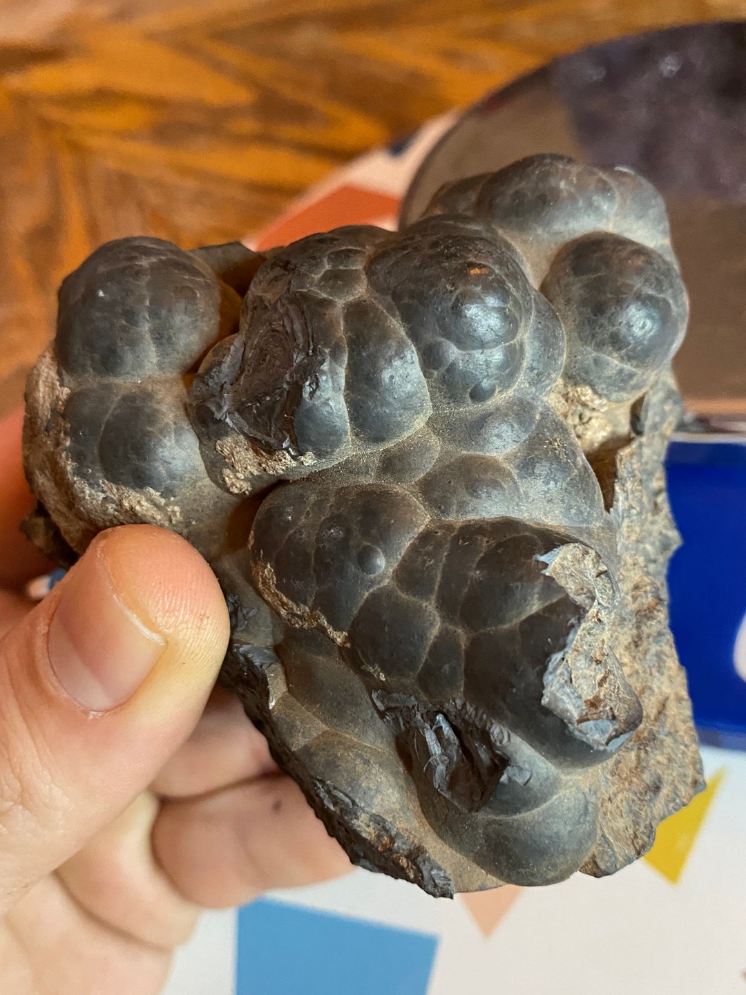 Over 31ozs! Nearly 2lbs of Rare Large Botryoidal Hematite With Quartz ...