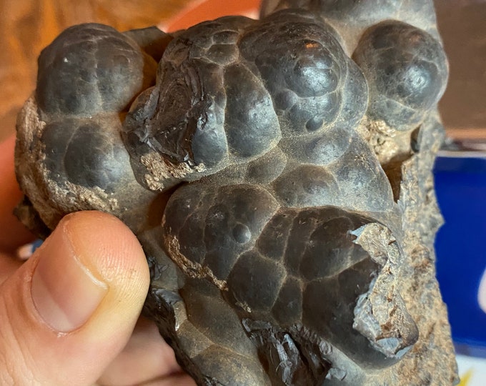 Over 31ozs! Nearly 2lbs of Rare Large Botryoidal Hematite With Quartz ...