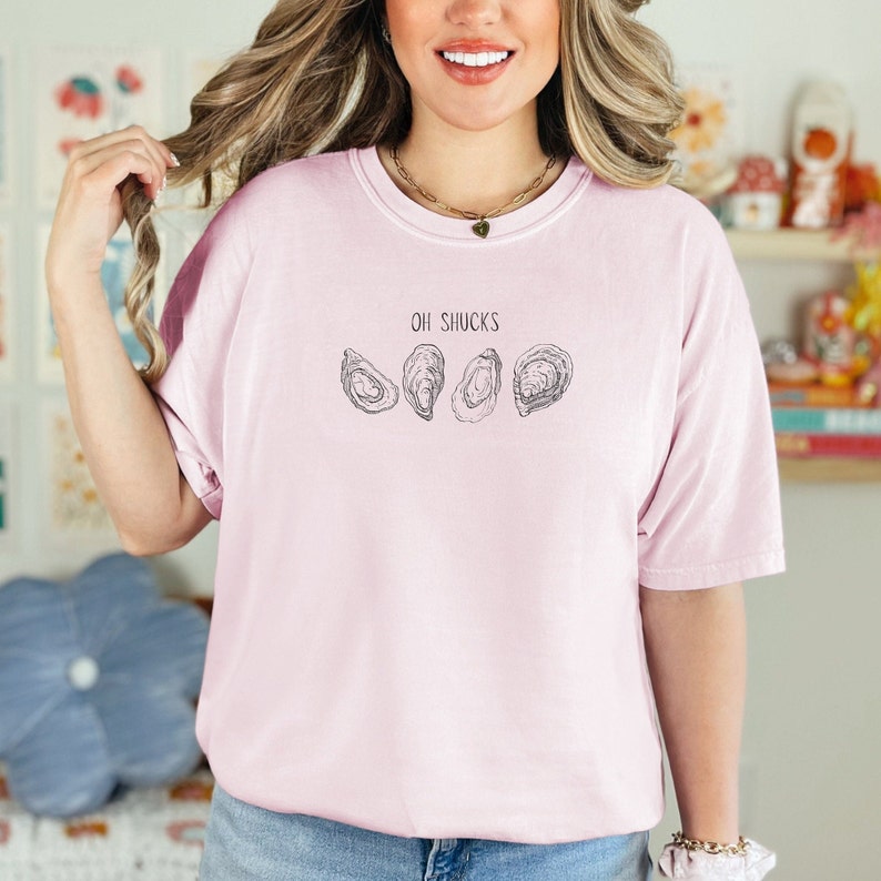 Funny Oyster Lover Shirt - Oh Shucks Comfort Colors Tee, Oversized ...