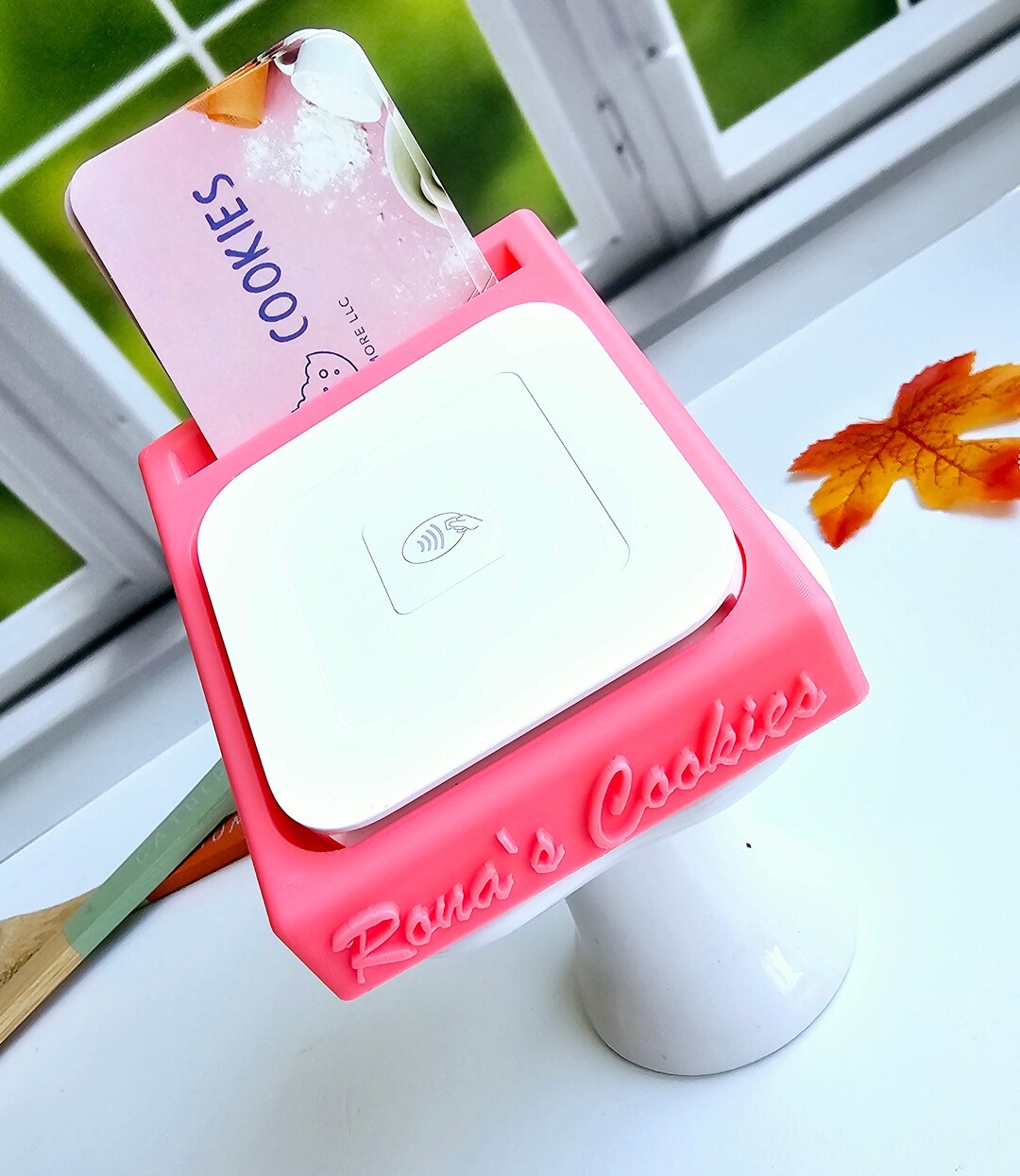 Square Reader and Business Card Holder - Etsy