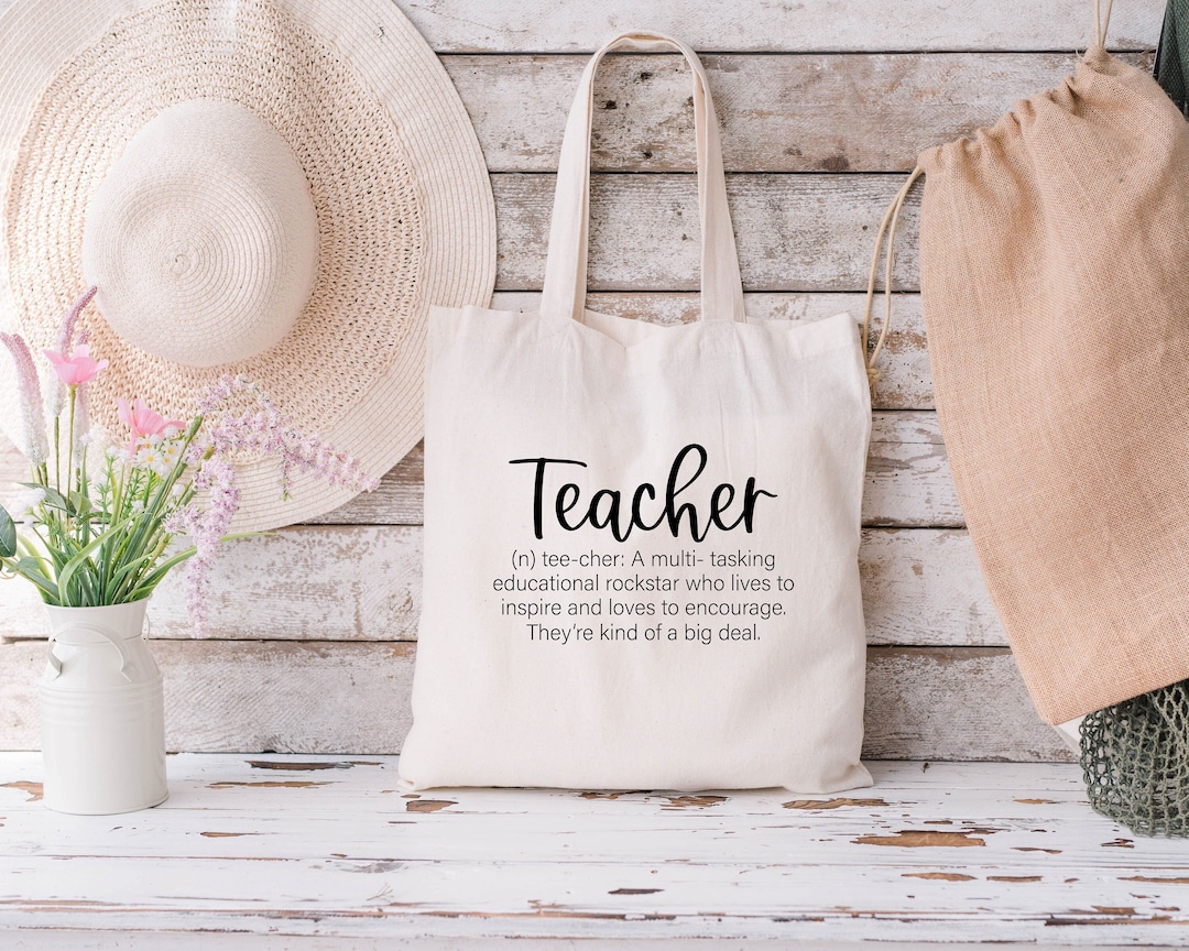 Teacher Definition Tote Bag, Tote Bag Gifts, Teacher Tote Bag, Back to ...