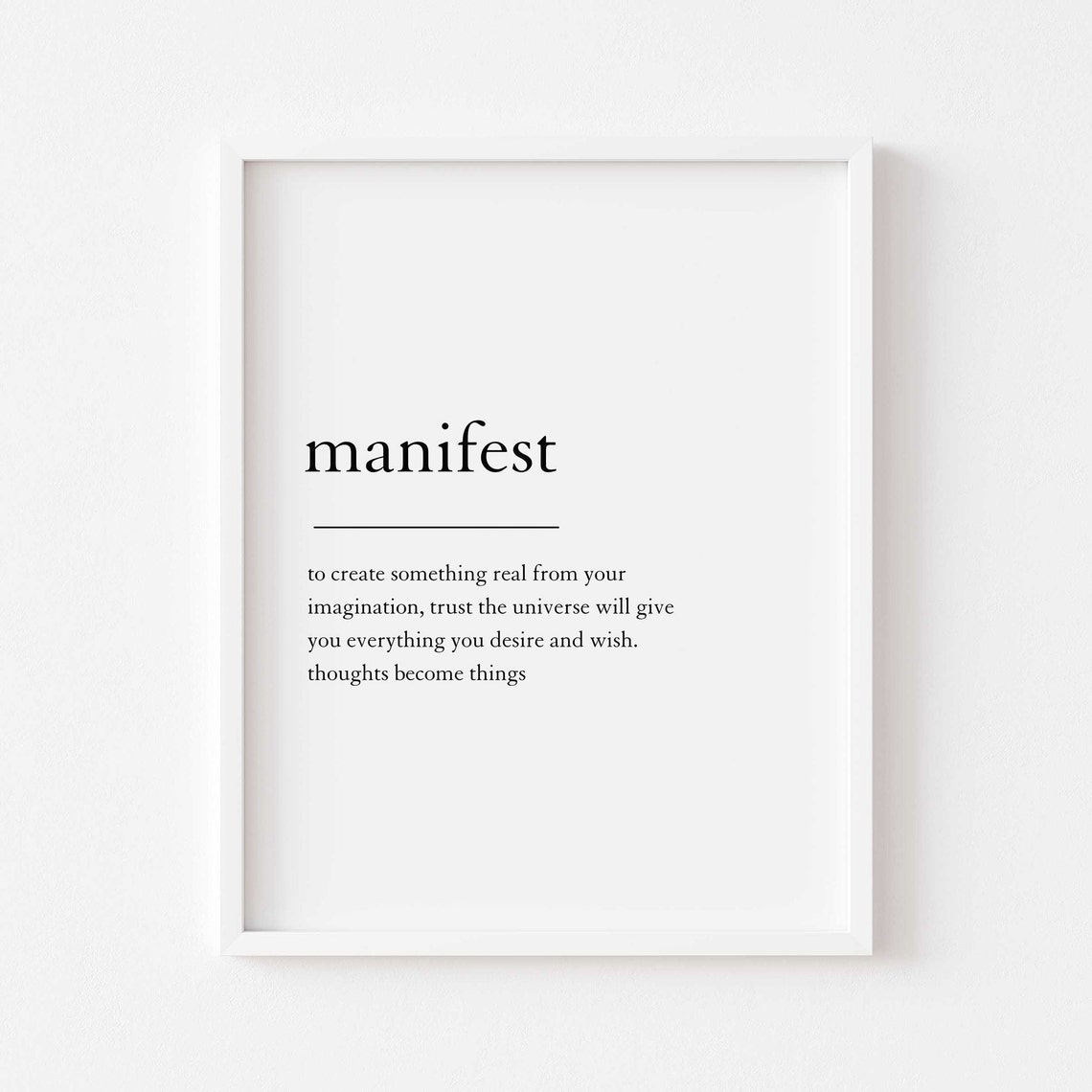 Manifest Definition Print Law of Attraction Print Law of - Etsy UK