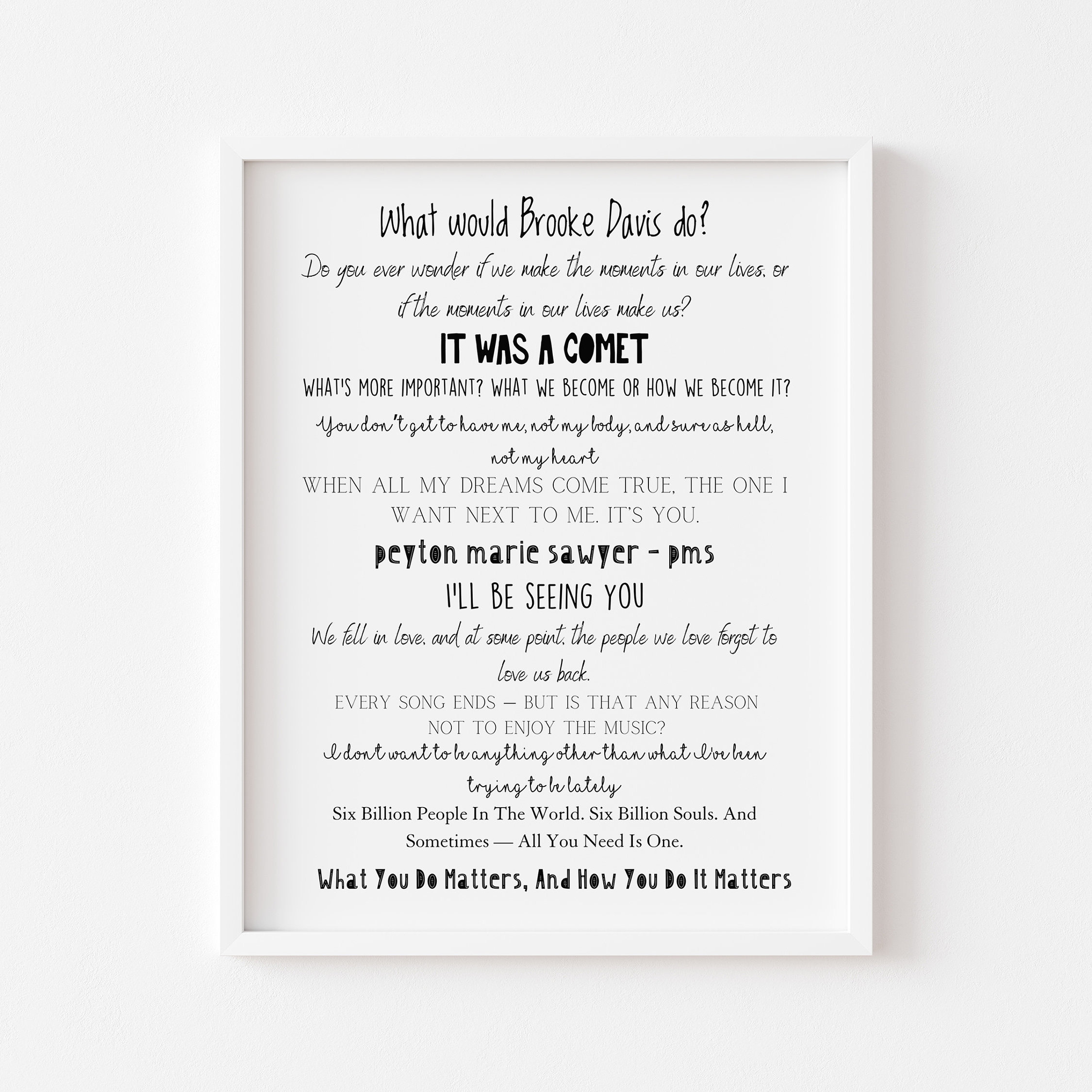 One Tree Hill Brooke Quotes
