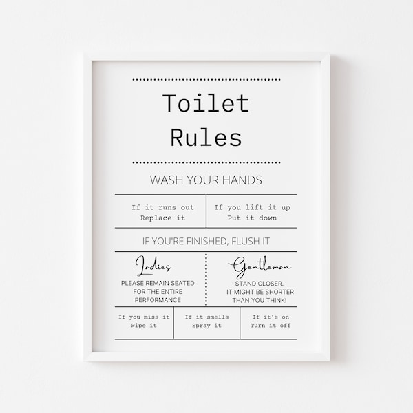 Toilet Art Wall Decor - Etsy