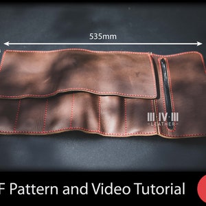 Leather Tool Roll Pattern - Tool Roll for Bikes - PDF Pattern for ...
