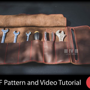 Leather Tool Roll Pattern - Tool Roll for Bikes - PDF Pattern for ...