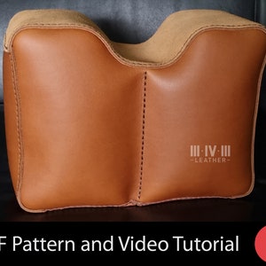 Leather Shooting Bag Pattern - Front Shooting Bag Pattern - PDF Pattern ...