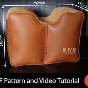 Leather Shooting Bag Pattern - Front Shooting Bag Pattern - PDF Pattern ...
