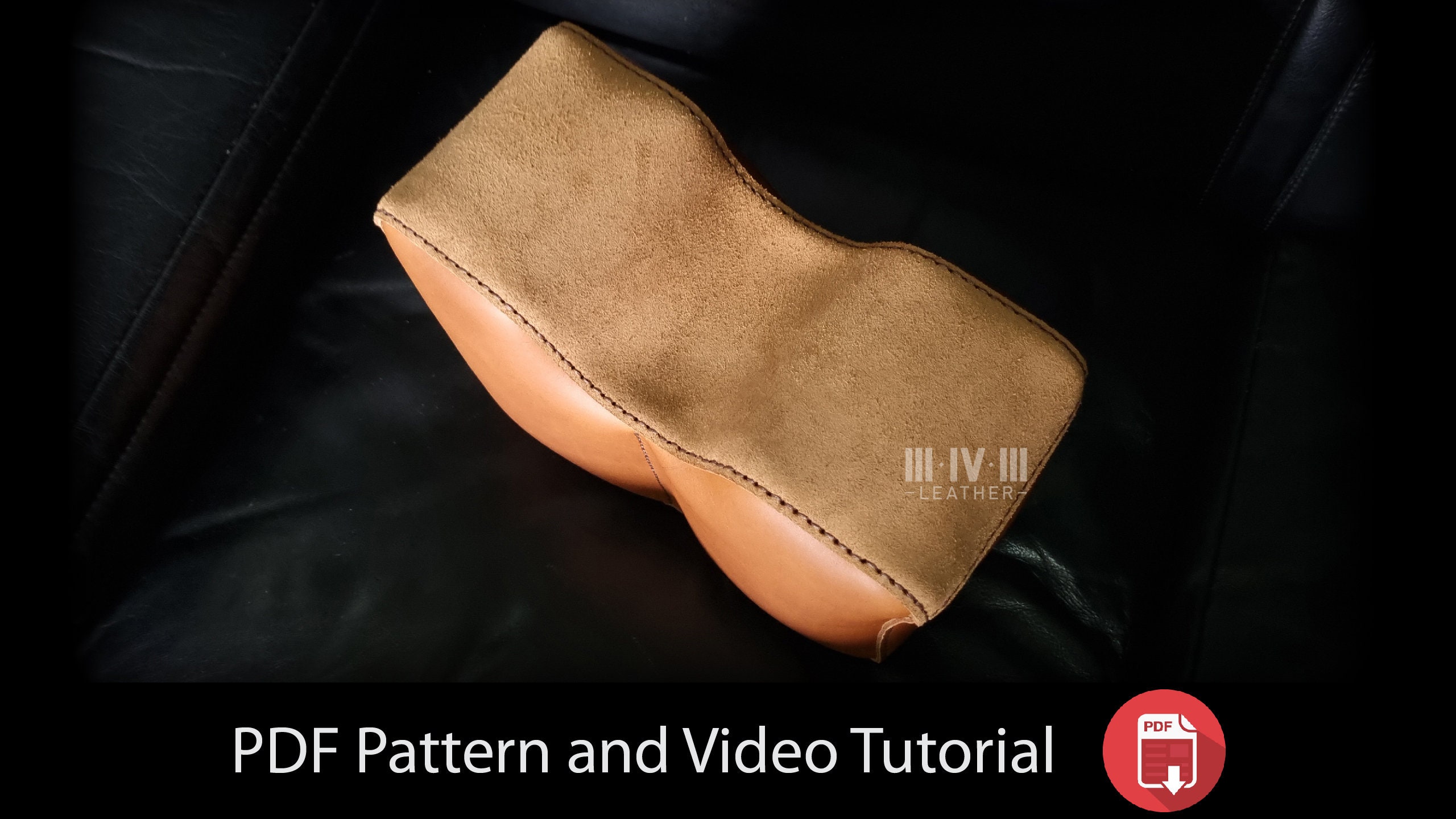 Leather Shooting Bag Pattern - Front Shooting Bag Pattern - PDF Pattern ...