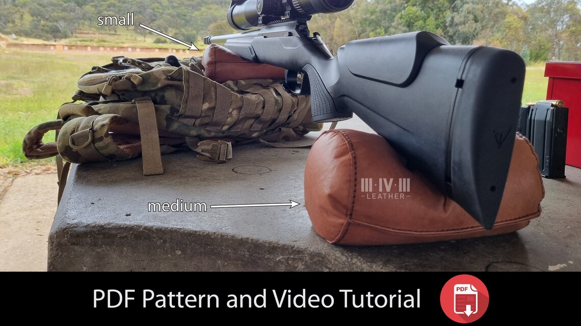 Leather Shooting Bag Pattern - Medium Shooting Bag Pattern - PDF ...