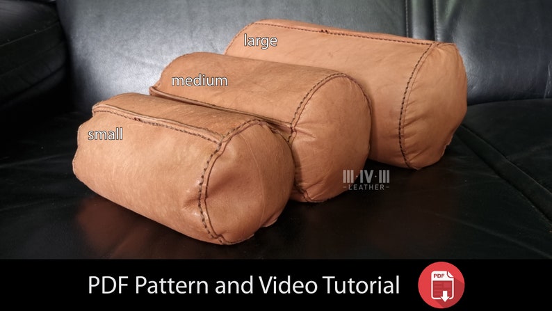 Leather Shooting Bag Pattern - Medium Shooting Bag Pattern - PDF ...