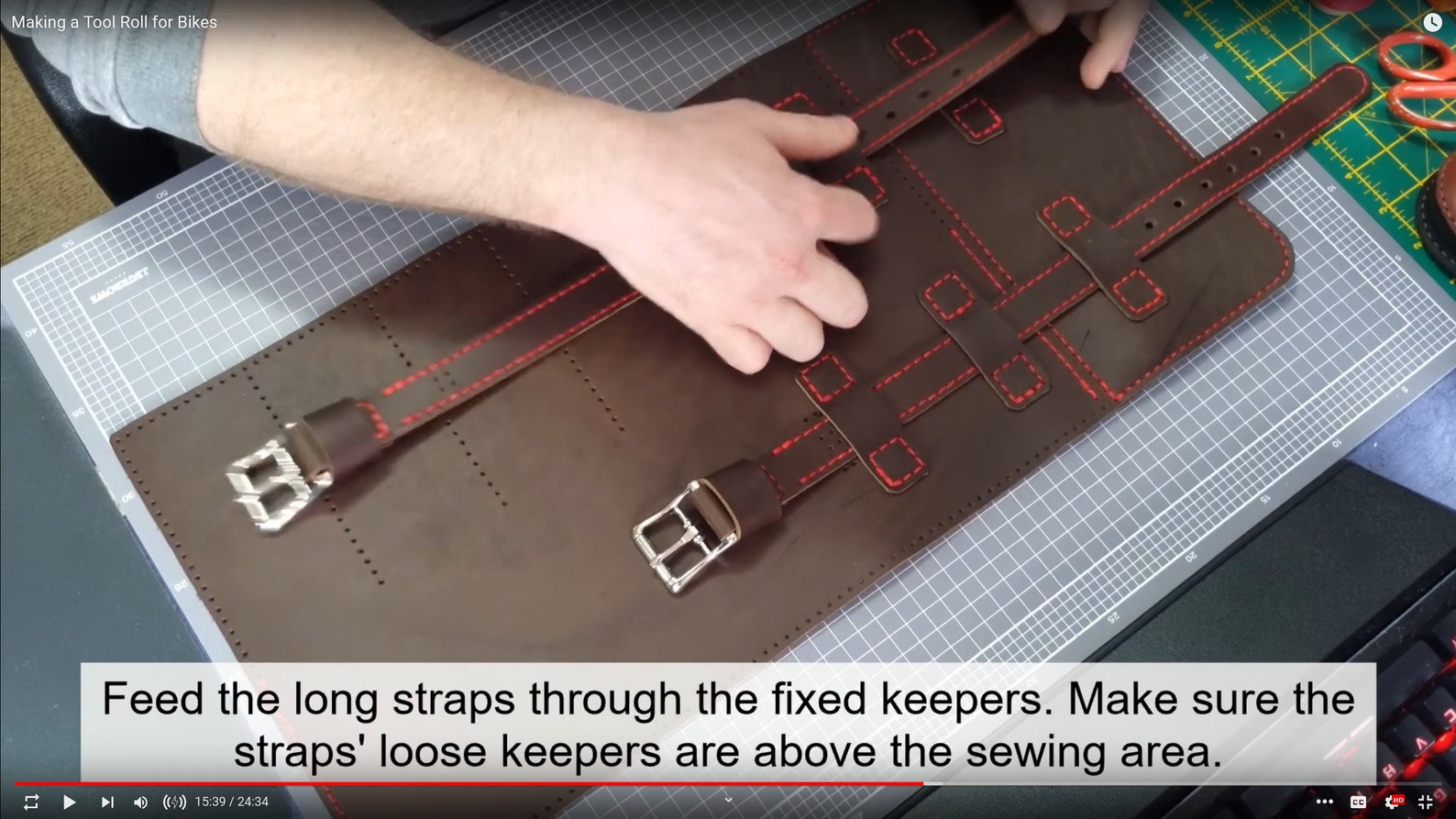 Leather Tool Roll Pattern - Tool Roll for Bikes - PDF Pattern for ...