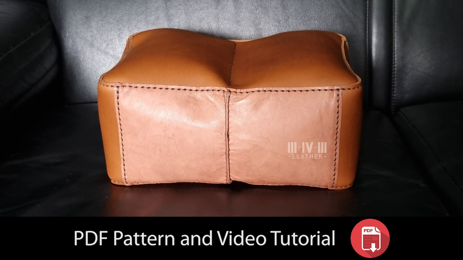 Leather Shooting Bag Pattern - Front Shooting Bag Pattern - PDF Pattern ...