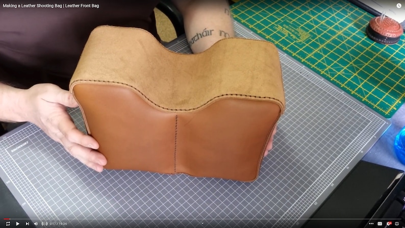 Leather Shooting Bag Pattern - Front Shooting Bag Pattern - PDF Pattern ...