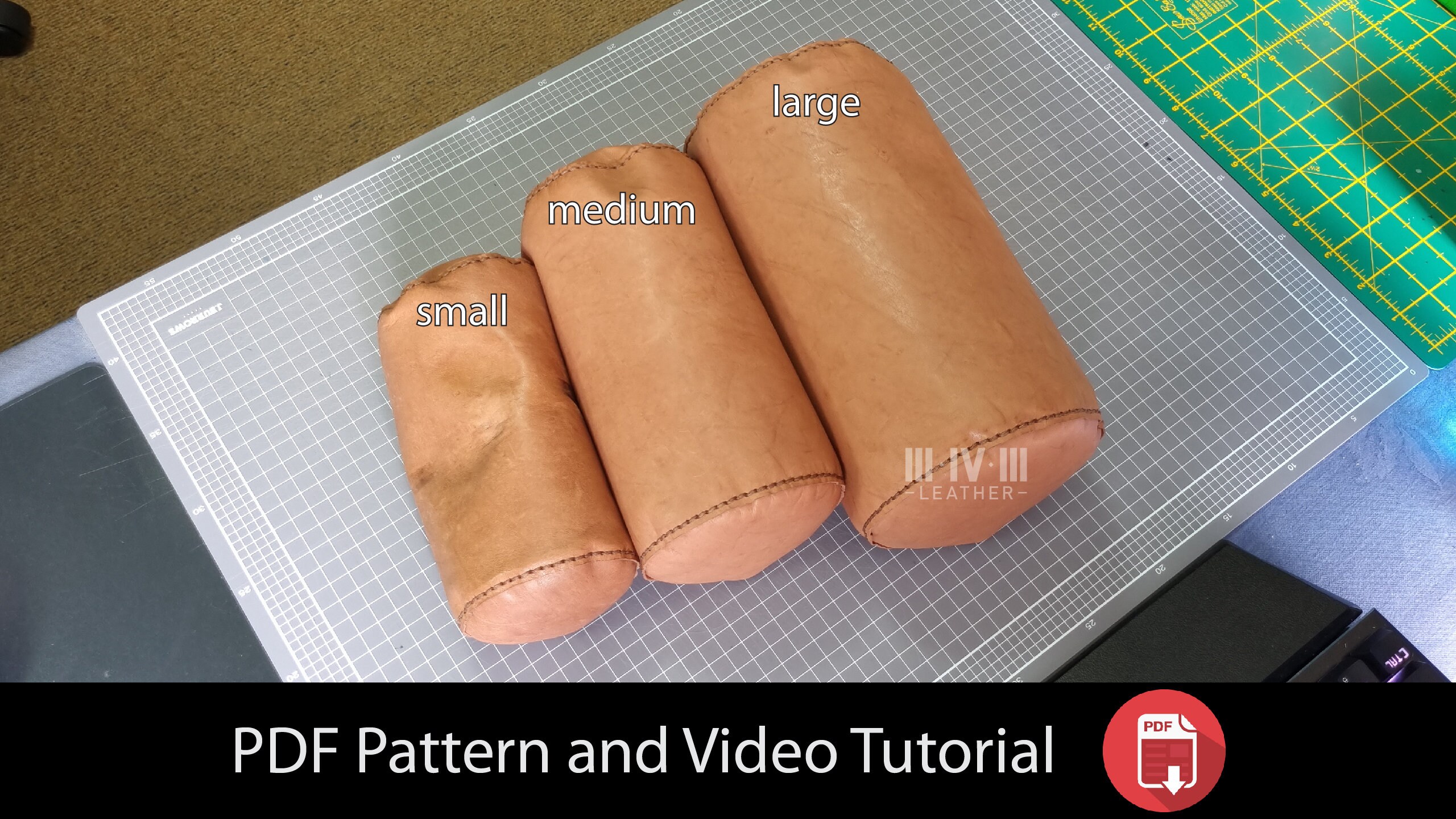 Leather Shooting Bag Pattern - Medium Shooting Bag Pattern - PDF ...