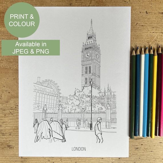 Big Ben London Coloring Pages Big Ben Coloring, Download Big Ben