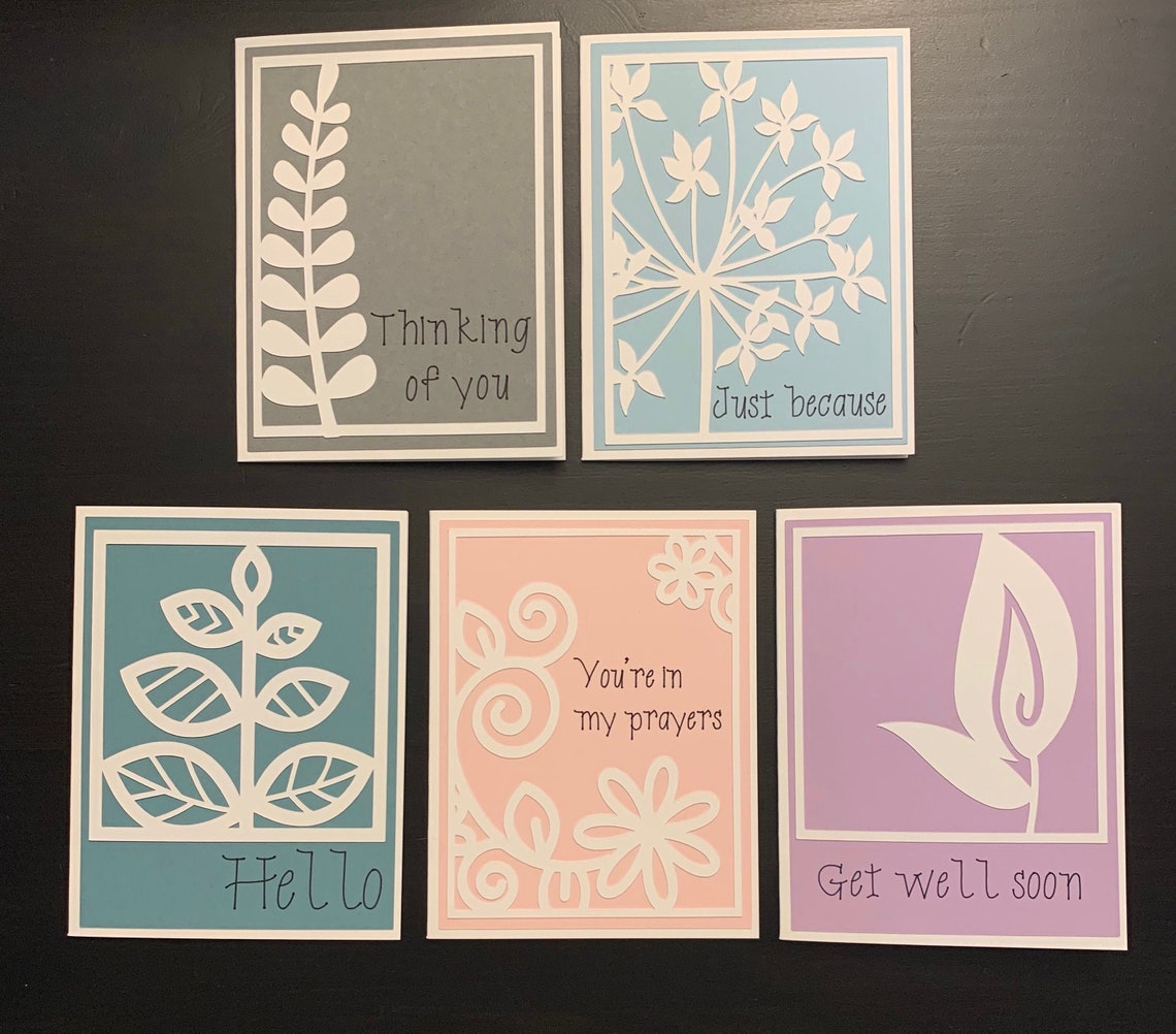 Set of 5 Everyday Greeting Cards - Etsy