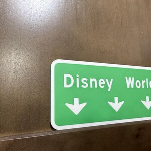Custom Disney World Road Sign | Personalized 3D Printed Theme Park Sign ...
