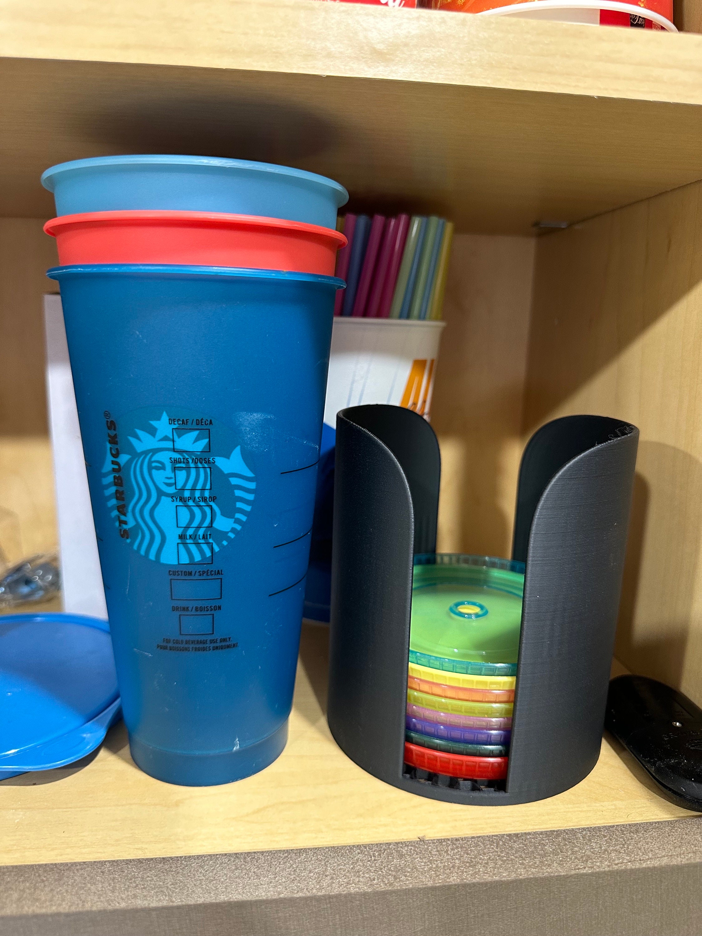 Starbucks To-go Cup Lids Holder - Etsy