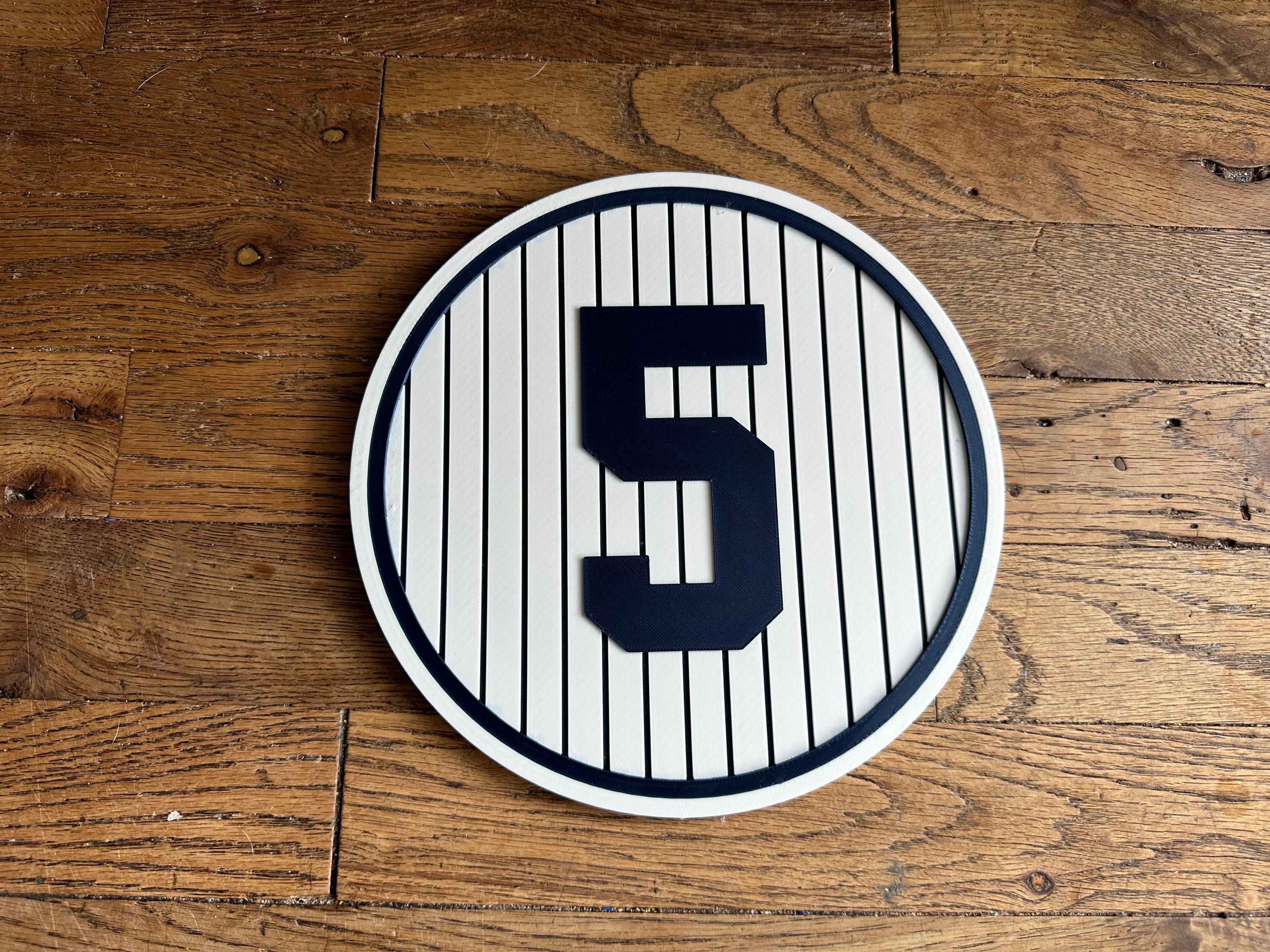New York Baseball Retired Number Wall Plaque | 3D Printed Baseball ...
