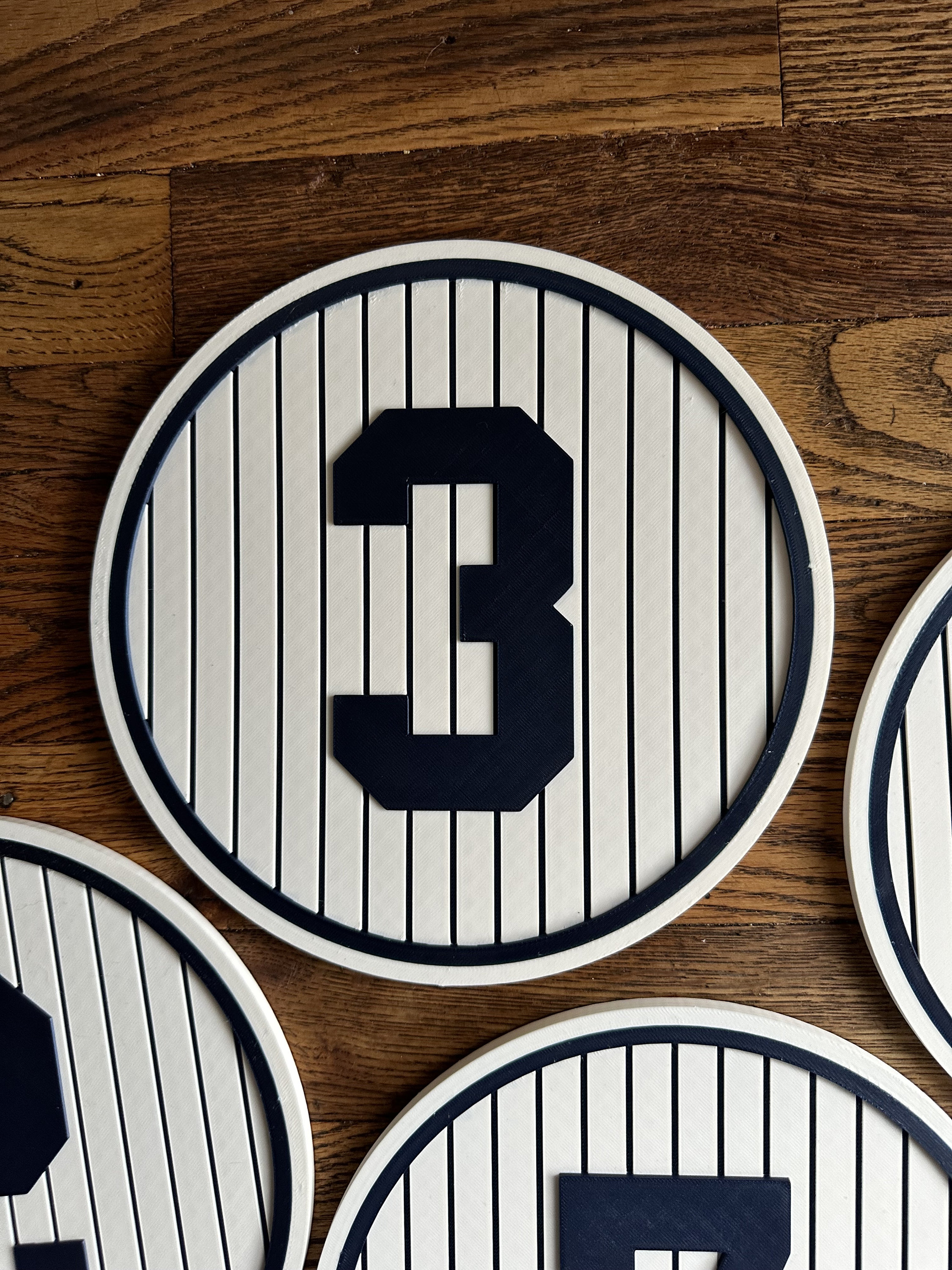 New York Baseball Retired Number Wall Plaque | Bronx Baseball Wall ...