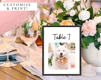 Dog Wedding Table Cards - Etsy