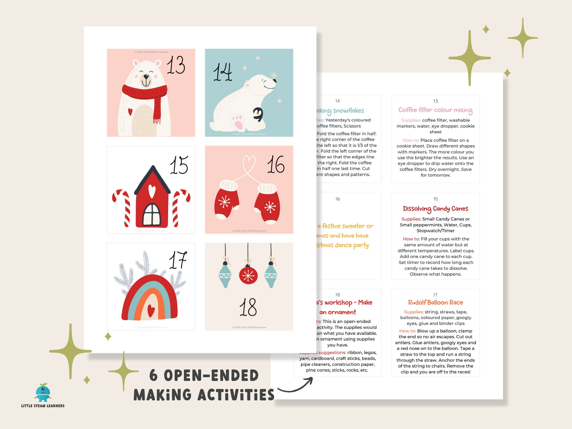 DIGITAL DOWNLOAD | Printable Christmas Activity Cards | Family Kids ...