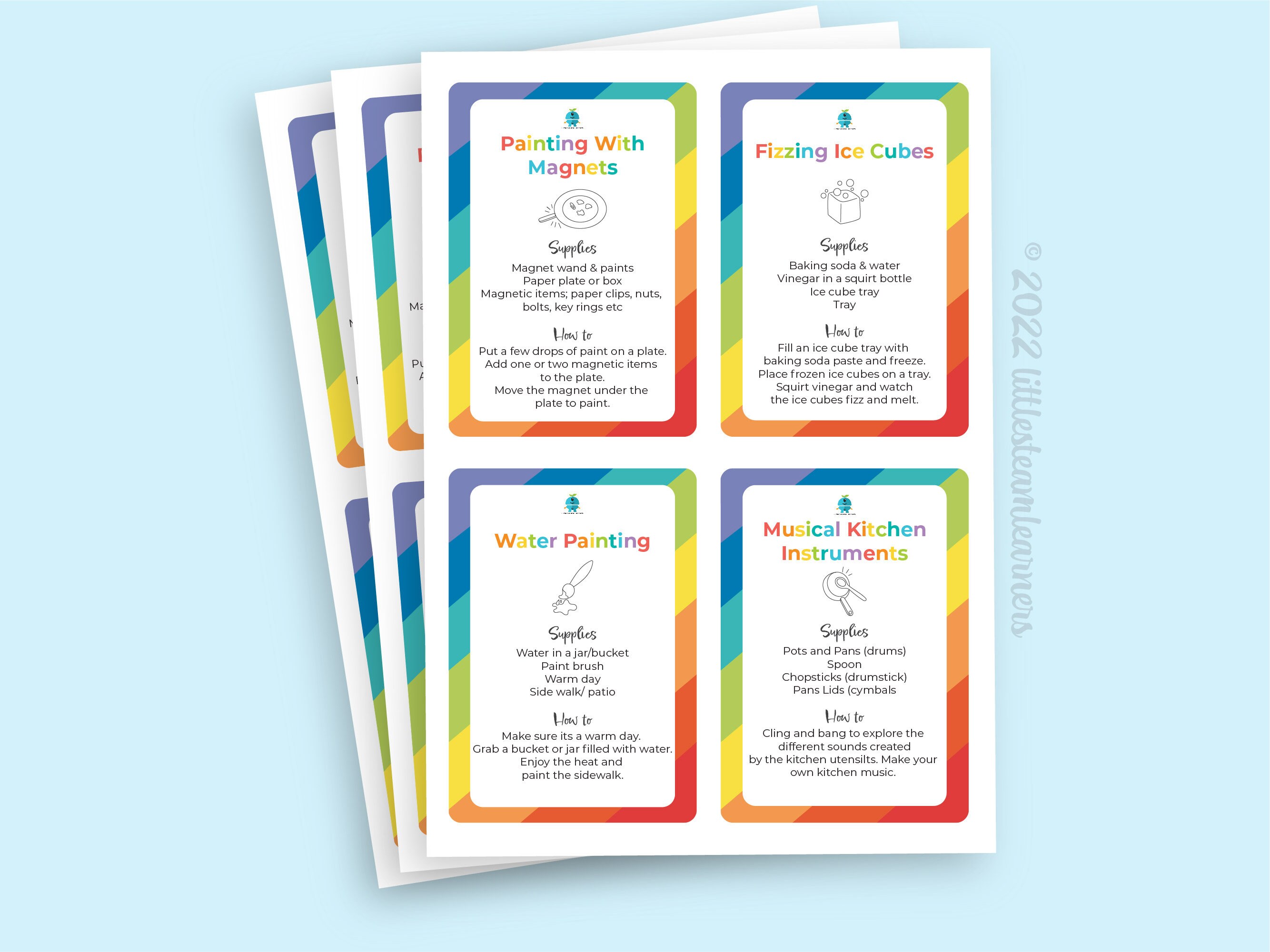 Preschool Science Activity Cards | Science Printables | Homeschool ...