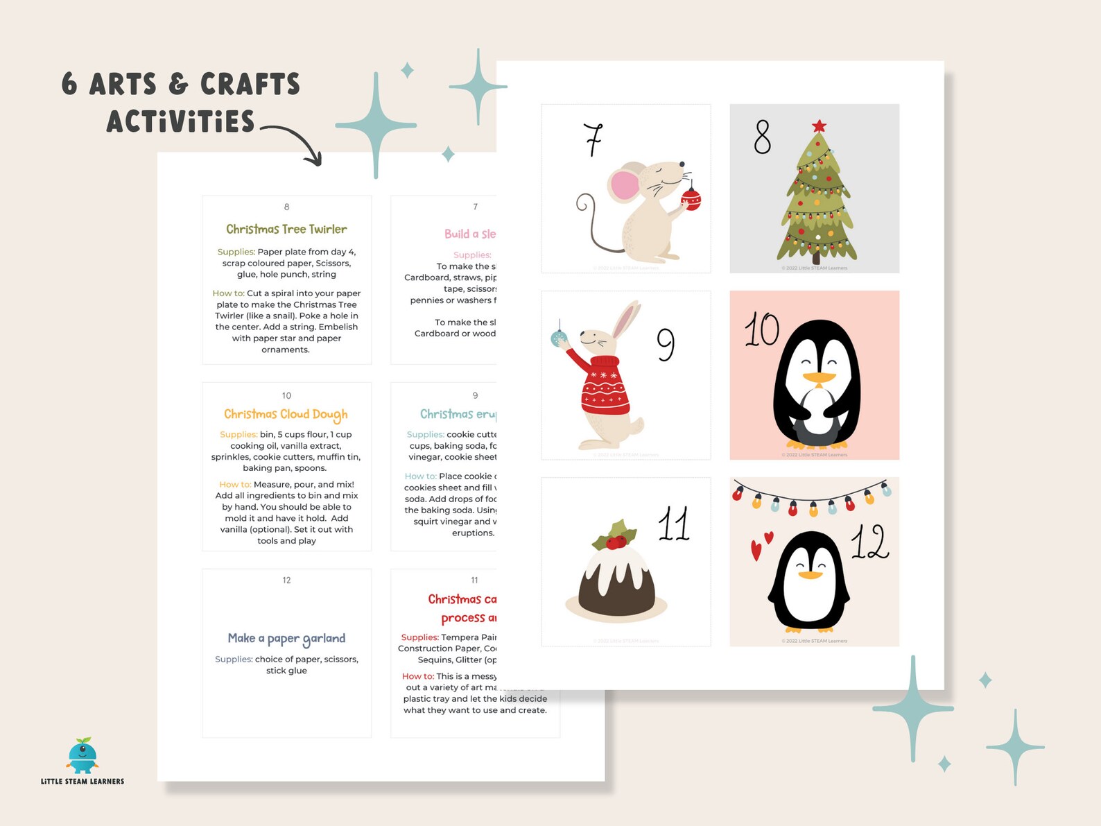 DIGITAL DOWNLOAD | Printable Christmas Activity Cards | Family Kids ...